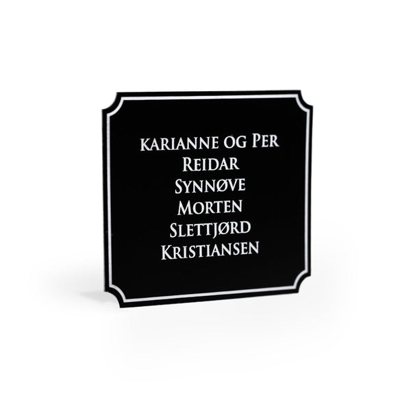 Postkasseskilt LUX fra Skilthandelen