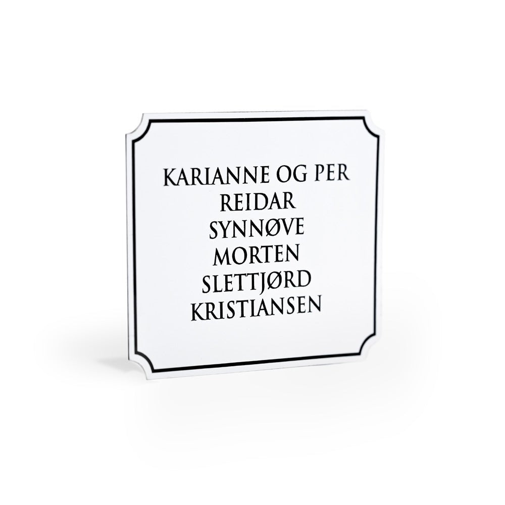 Postkasseskilt LUX fra Skilthandelen